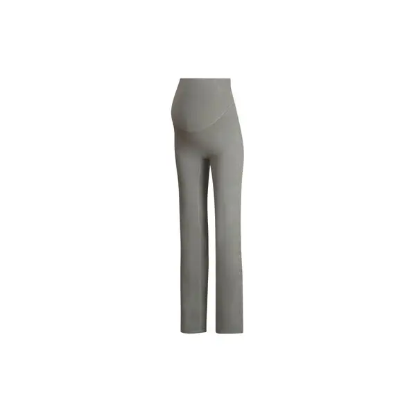 THE KOOZY Ivory Maternity Leggings In Pima Cotton In Olive - Green
