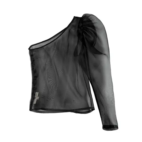 PALOMA LIRA One Shoulder Top - Black