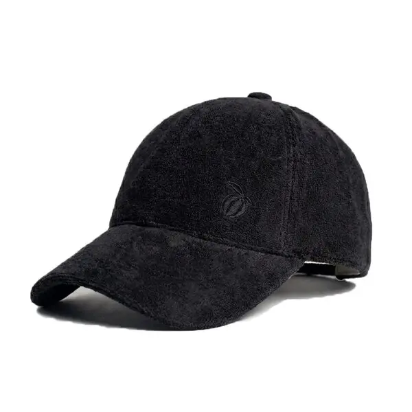 MAISON TANGERINE Linen Baseball Hat - Black