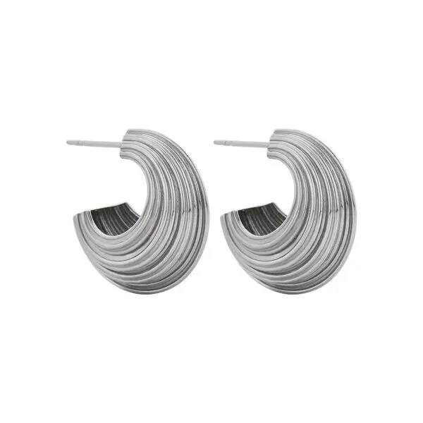 ZOË & MORGAN Rae Hoop Earrings - Silver