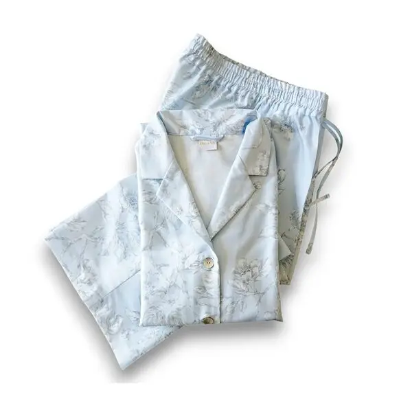 DECOFLUX HOME Neutrals Pyjama Set Eden Light Shirt And Pants - Blue