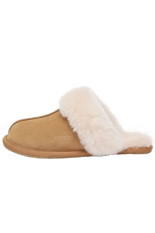 EVERAU AUSTRALIA Harrier Slippers In Chestnut - Gold