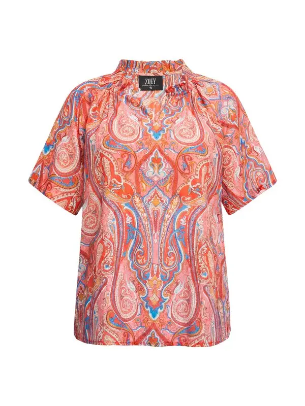 ZOEY Veda Blouse Mix - Red