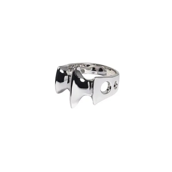 LUNA DELPHINE Blade Ring Three - Silver