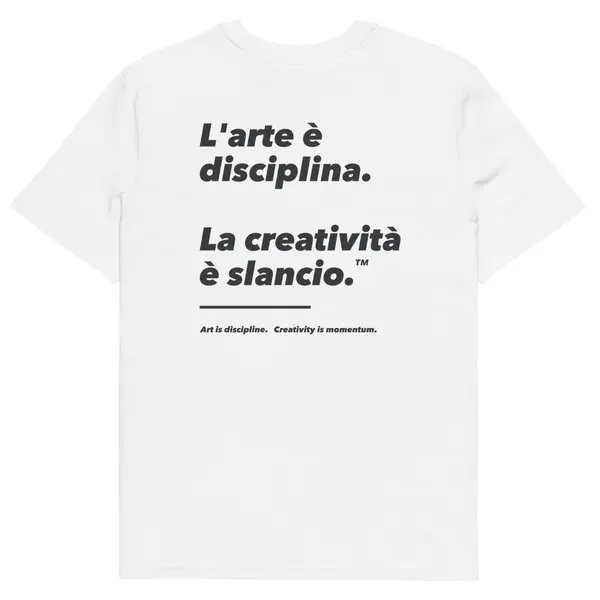 ANCHOR & CREW Art & Motum Creative Standard Organic Cotton T-shirt - White