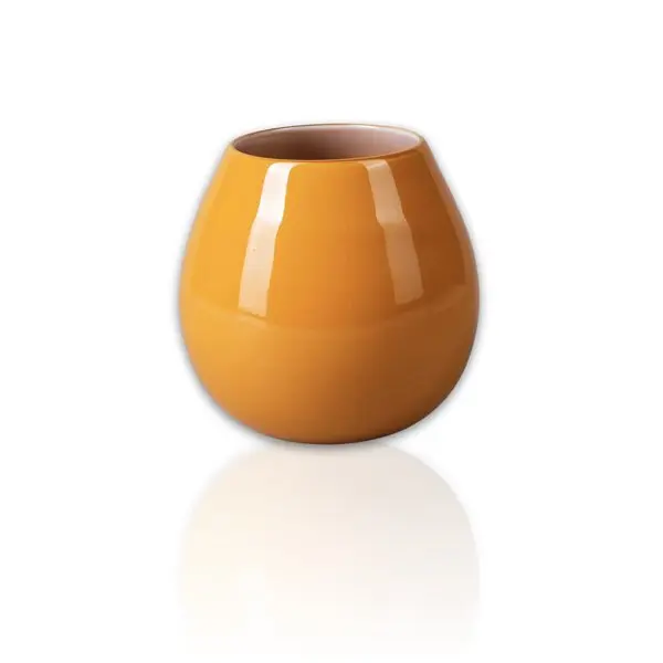 MARLETH Vetro Terra Hand Blown Glass Tumbler – Golden - Yellow