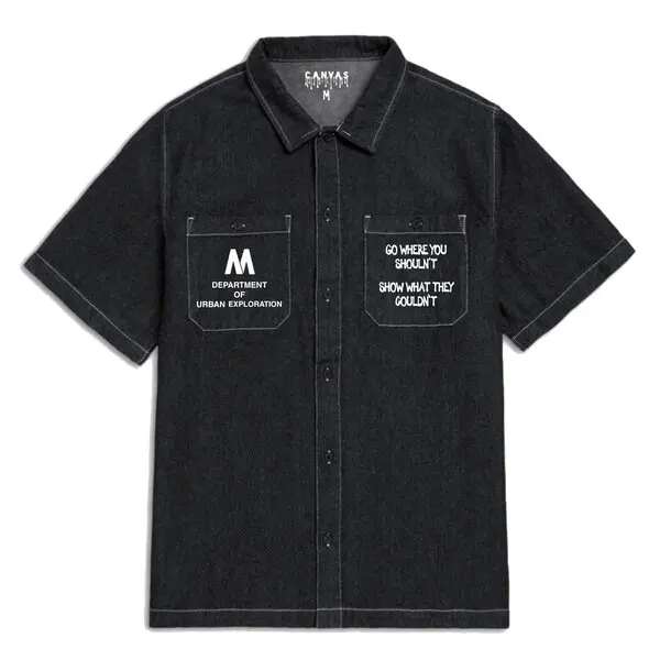 C.A.N.V.A.S Urban Explorer Work Shirt / Denim - Black