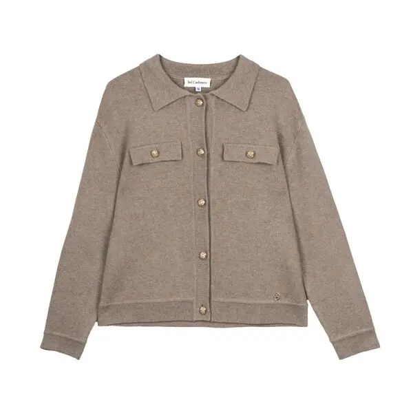 BEL CASHMERE Chiara Jacket - Brown