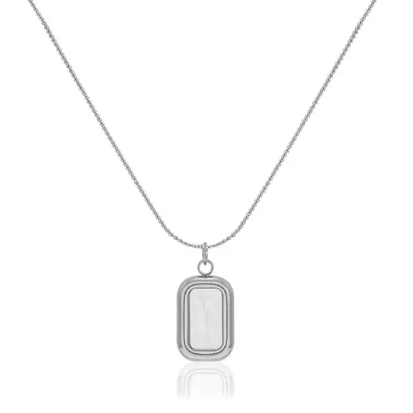 A WEATHERED PENNY Silver / White Silver Lyra Pearl Necklace - Silver/white