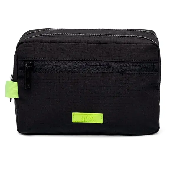 LEFRIK Kei Double Washbag Lime Vandra - Black