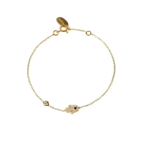 LATELITA Hamsa Hand Bracelet - Gold