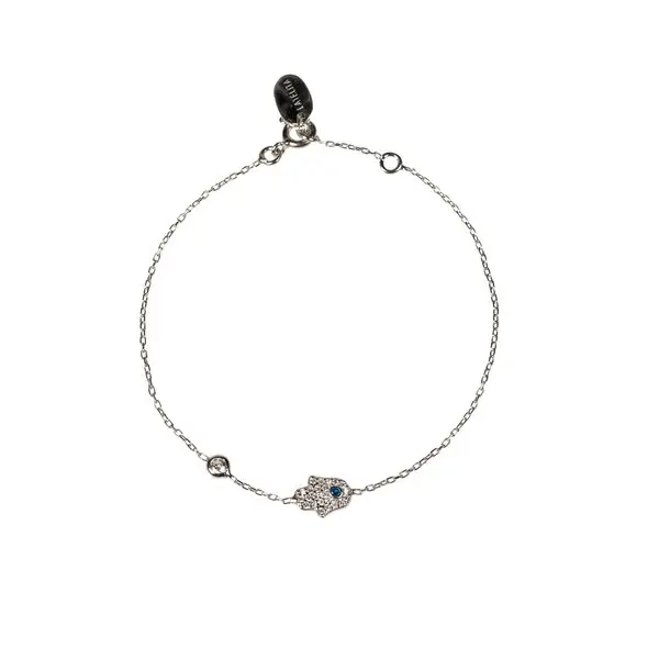 LATELITA Hamsa Hand Bracelet - Silver