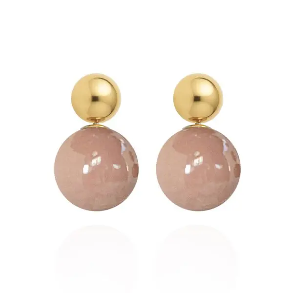 SAULE LABEL Lilou Earrings In Dune - Brown