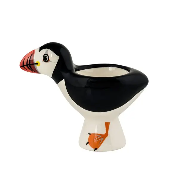 Hannah Turner Puffin Egg Cup - Black