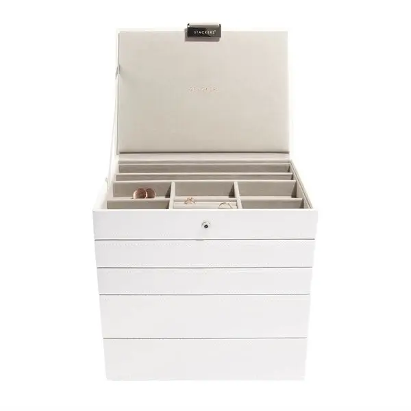STACKERS Classic Jewelry Box Set Of Five - White