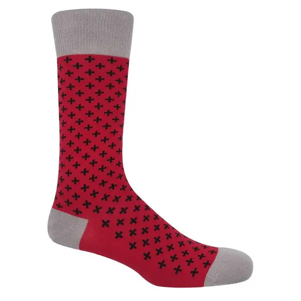 PEPER HAROW - MADE IN ENGLAND Crosslet Socks - Red
