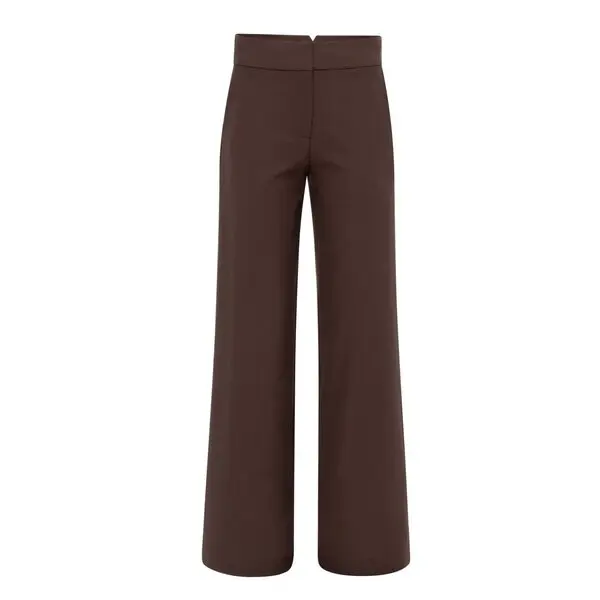 Sélone Oris Wide-leg Trousers / Chocolate - Brown