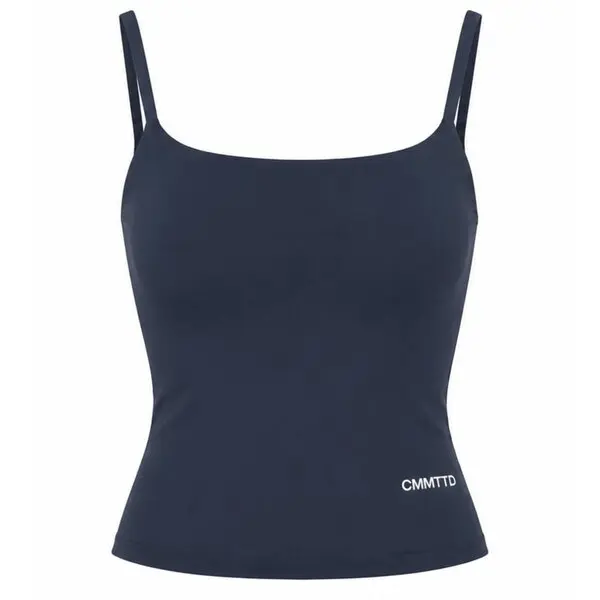 CMMTTD Soft Form Strappy Mid Tank Midnight