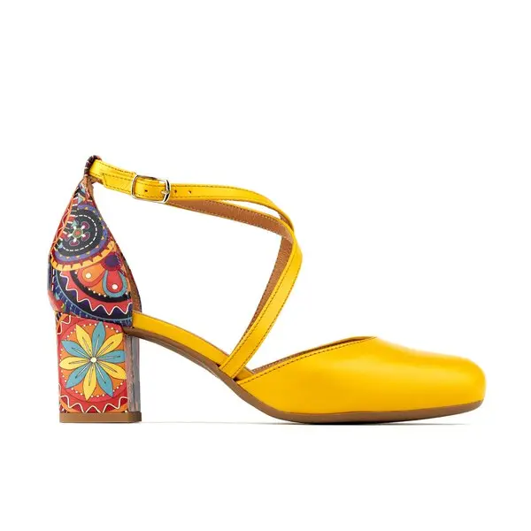 EMBASSY LONDON USA Black / Red Dannii Yellow Signature Designer Heels - Black/red