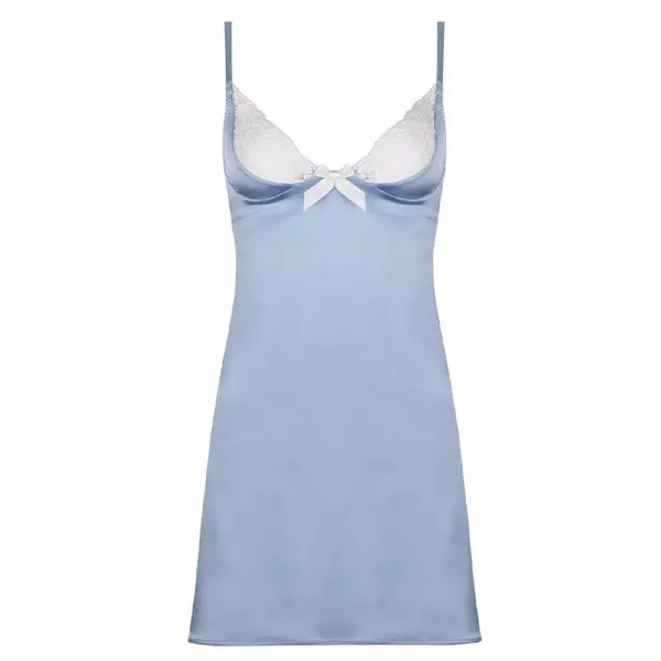 EMMA HARRIS Signature Sky Slip - Blue