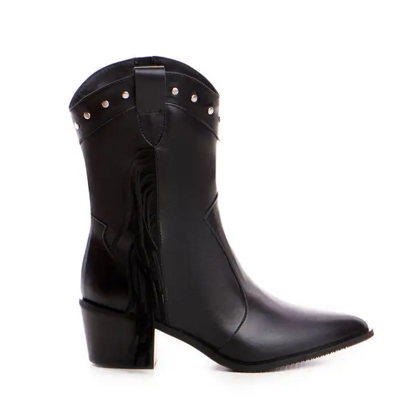 THE 5TH ELEMENT Dakota Mini In Leather - Black