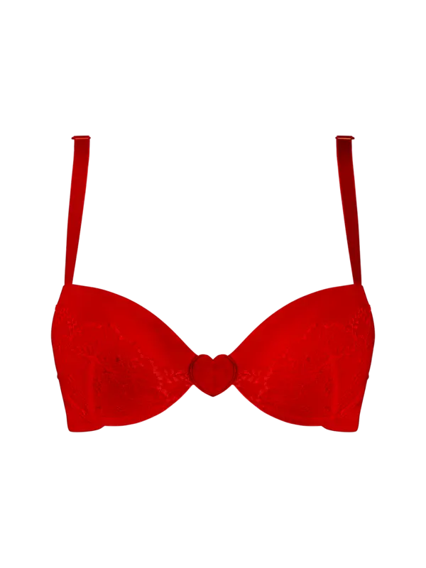 BONBON LINGERIE Griselda Push-up Bra - Red