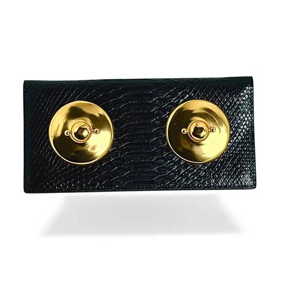 BOCCINELLI Pierced Nipple Wallet - Black