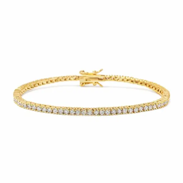 NIALAYA JEWELRY Mini Tennis Bracelet - Gold
