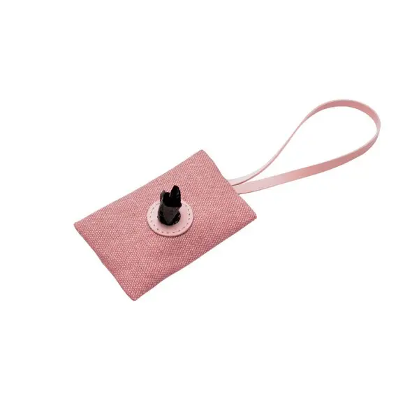 Zoë Pet Atelier Canvas Dog Poop Bag Holder - Pink