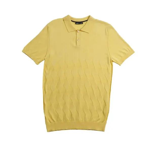 EIGHT X Argyle Solid Knit Polo