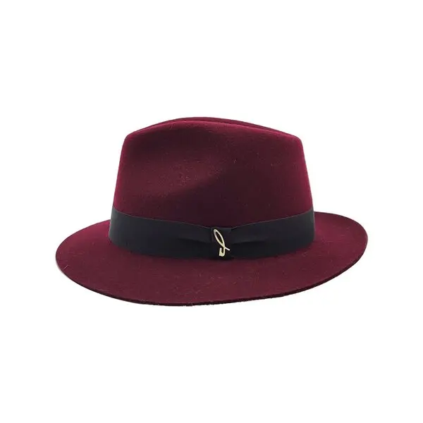 DORIA 1905 Negroamaro Wool Felt Drop Hat - Red