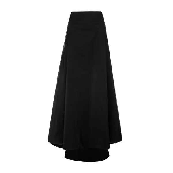 SILVIA SERBAN Taffeta Skirt With Train