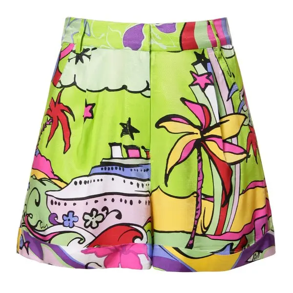AGGI BY HALEWSKI Jerry Current Mood Bermuda Shorts - Yellow
