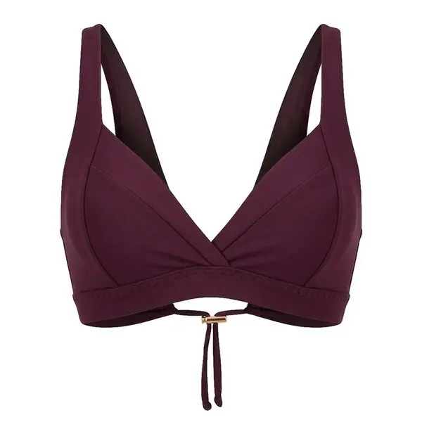 SEROTONE SWIM The Plunge Swim Bra Bordo - Red