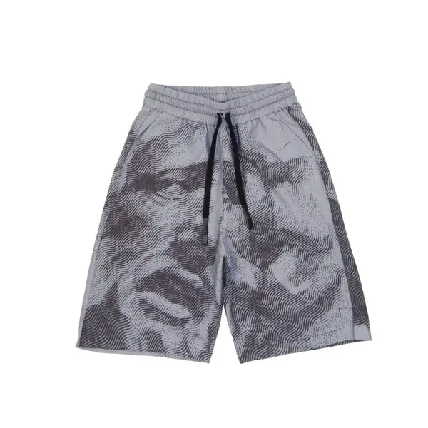 MYSIMPLICATED Black / Grey Bermuda Shorts In Grey Recycled Fabric W - Black/grey