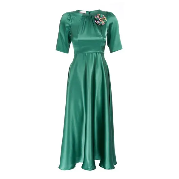 SOFIA TSERETELI Royal Satin Gown