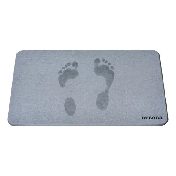 Misona Diatomite Stone Bath Mat - Grey
