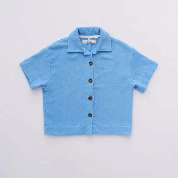LITTLE MARINER Coastal Terry Shirt - Blue