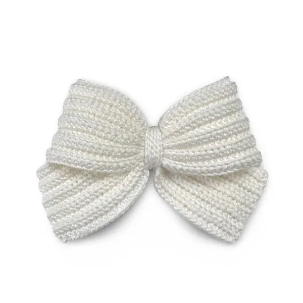 PINAR OZEVLAT Crocheted Bow - White