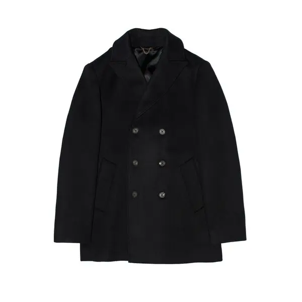 HEGARTY Wool And Cashmere Pea Coat - Black