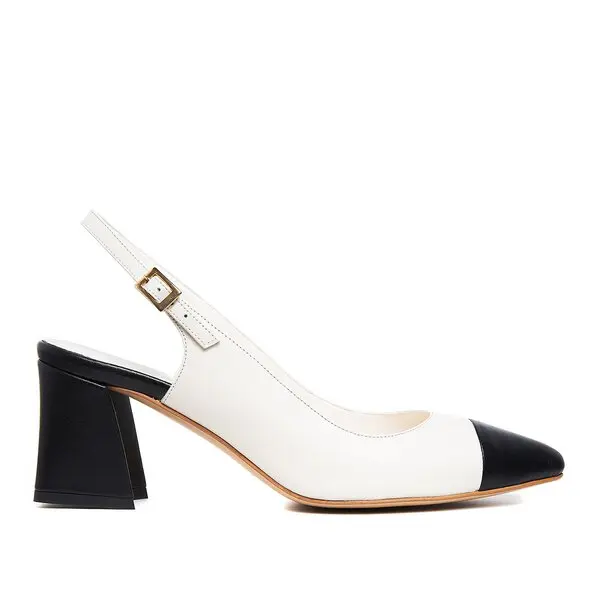 GINISSIMA Shana Pointy Toe Slingbacks - White