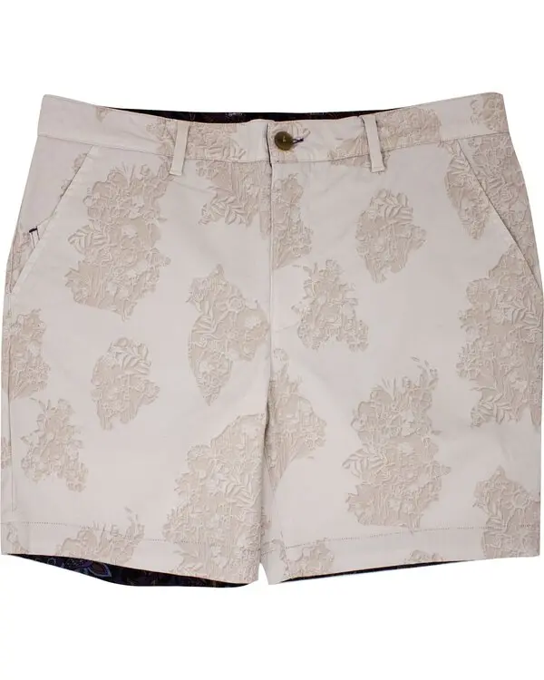 LORDS OF HARLECH John Cutout Oxford Flat Front Short Pumice - Brown