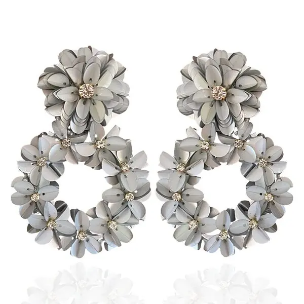 PINAR OZEVLAT Matt Yasmine Hoops - Silver