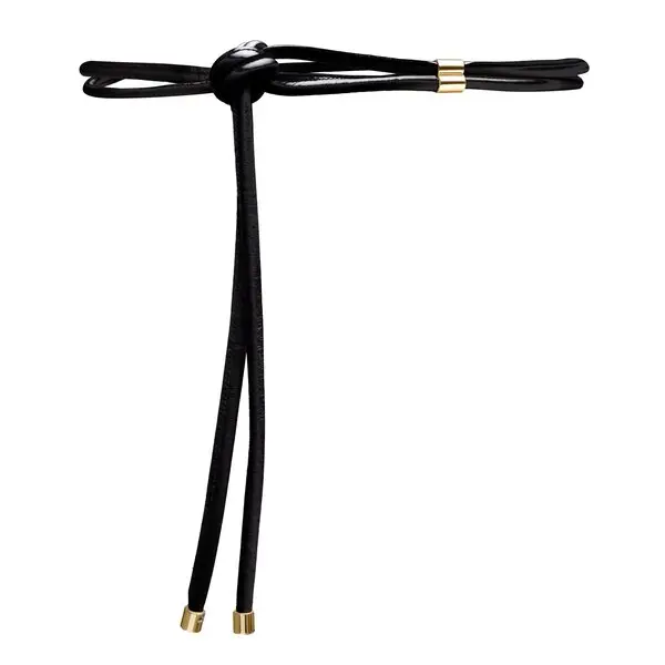 BELTBE Skinny Wrap Leather Belt - Black