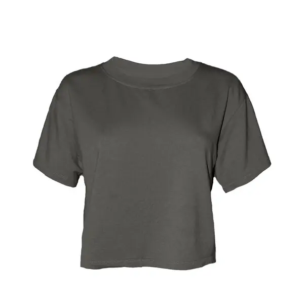 JOELEEN TORVICK Cropped Box Top Tee Slate - Grey