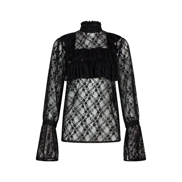 NUMBAT Evelyn Lace Blouse - Black