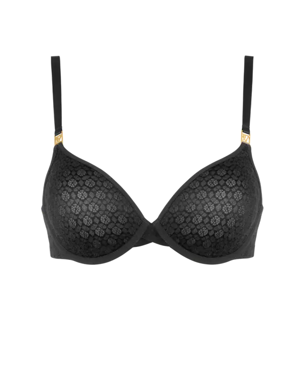 NUDEA Honeycomb Semi-demi Bra - Black