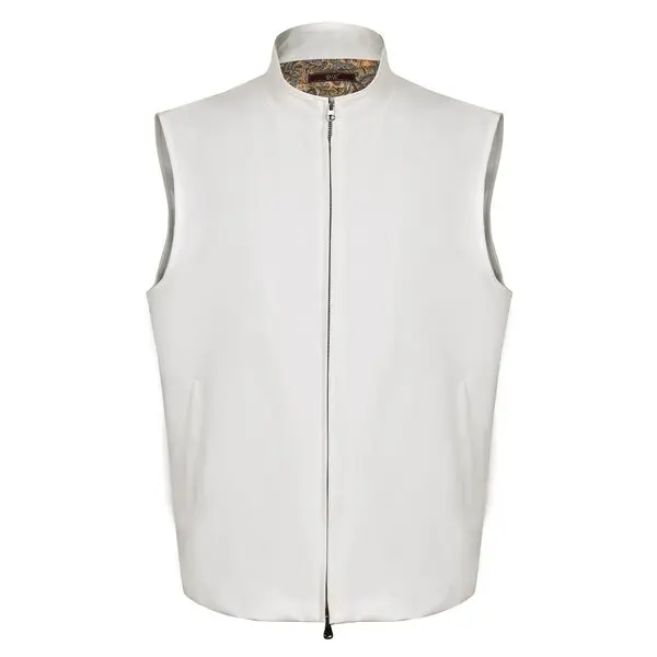 DAVID WEJ Ashford Relaxed Gilet - White