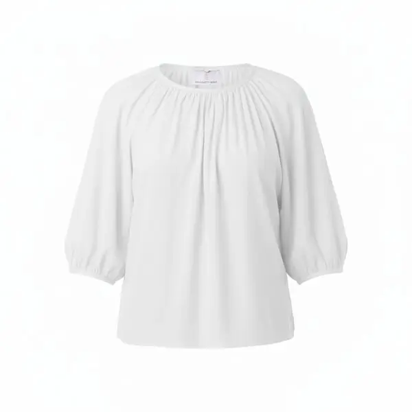 FRANCHETTI BOND Maddalena Puff Sleeve Shirt - White