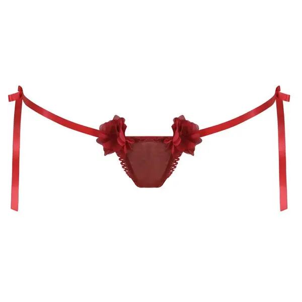 BELLE ET BON BON Fifi Petal Thong Best Seller - Red